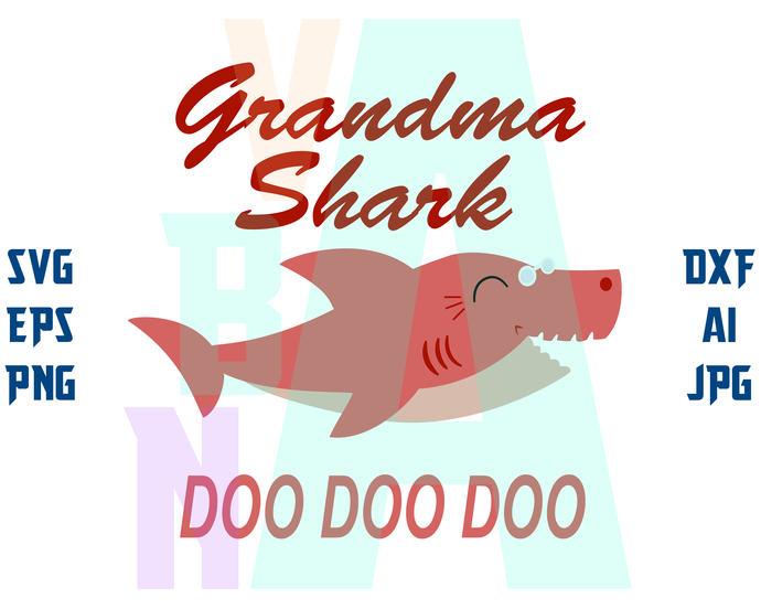 Grandma Shark Doo Doo Doo SVG Grandma shark T shirt Grandparents day s