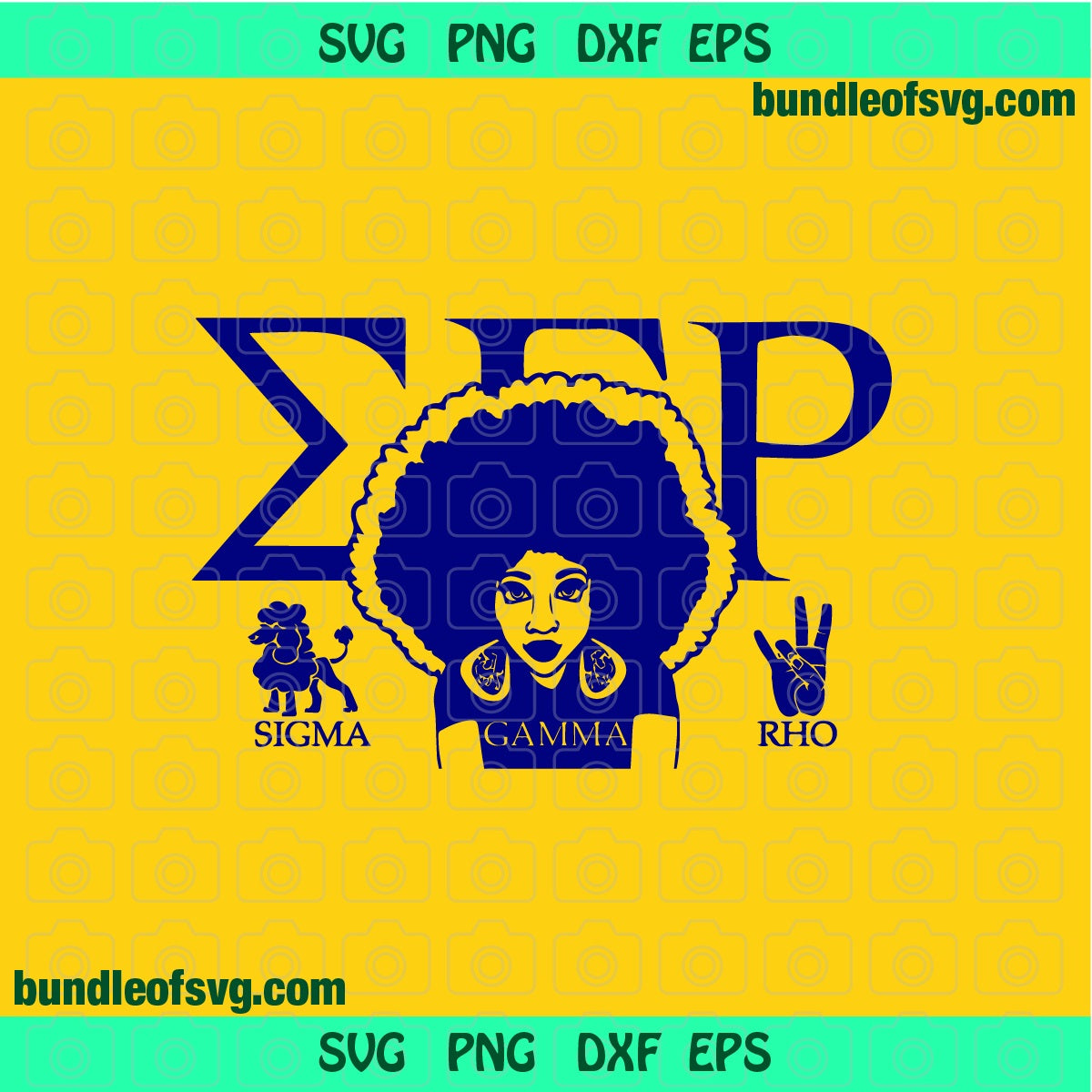Sigma Gamma Rho Sorority svg Afro woman Poodle 1922 svg png