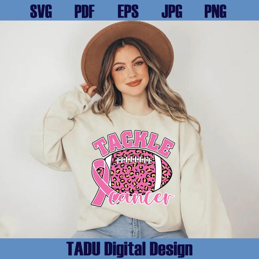 Tackle Breast Cancer Svg Tackle Cancer Png Cancer Awareness Svg