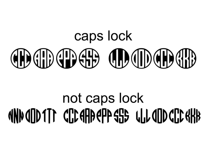 Circle Monogram font file .ttf font true type font installable on PC M