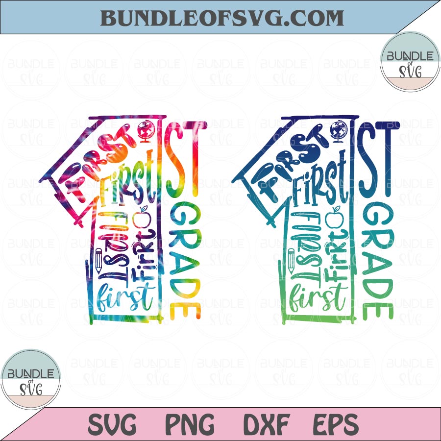 Back to school Svg First Grade Svg Hand Lettered 1st Grade Png