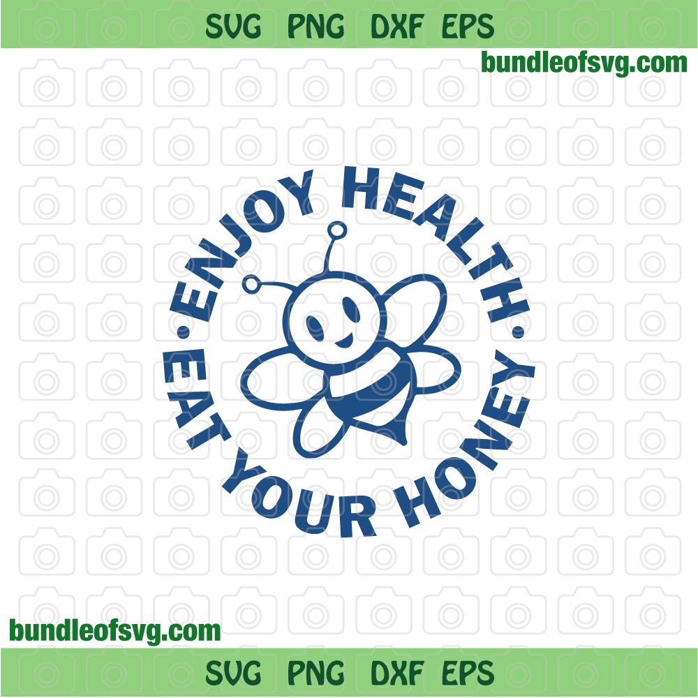 Vintage Bee Enjoy health eat your honey svg Retro Bee svg png dxf