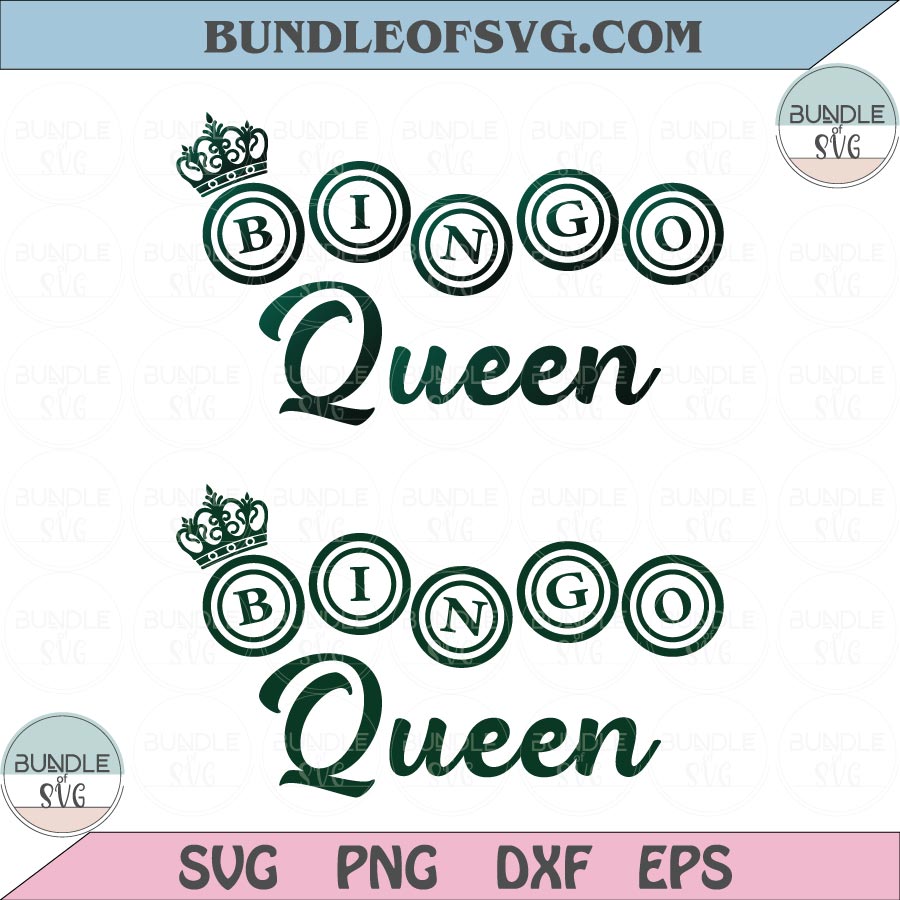 Bingo Crown Svg Love Bingo Lover svg Bingo Queen Svg Png Dxf