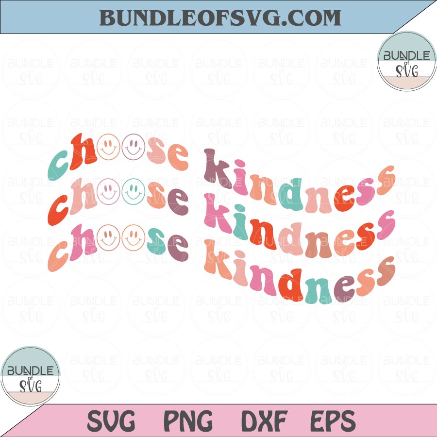 Choose Kindness Svg Retro Smiley Face Choose Kindness Png Svg