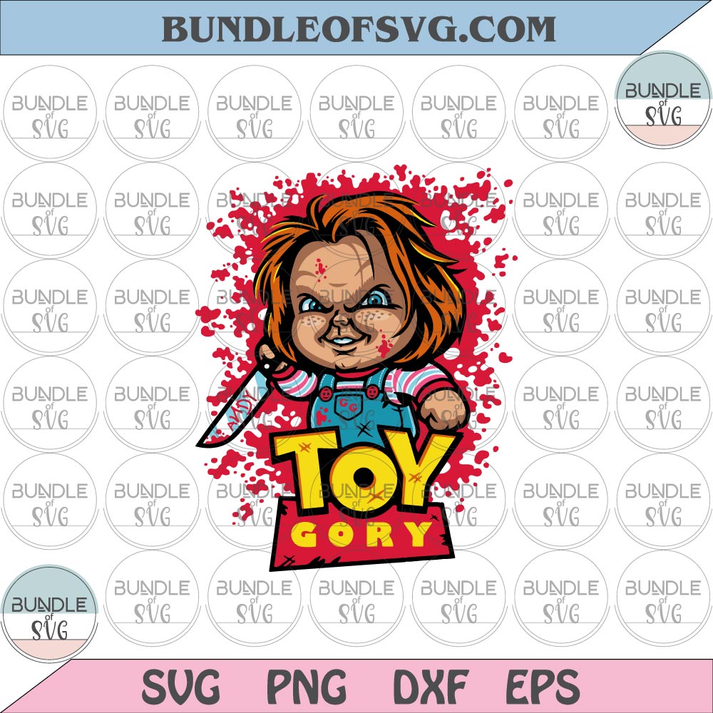 Chucky Toy Gory svg Chucky Halloween Toy Story svg png dxf