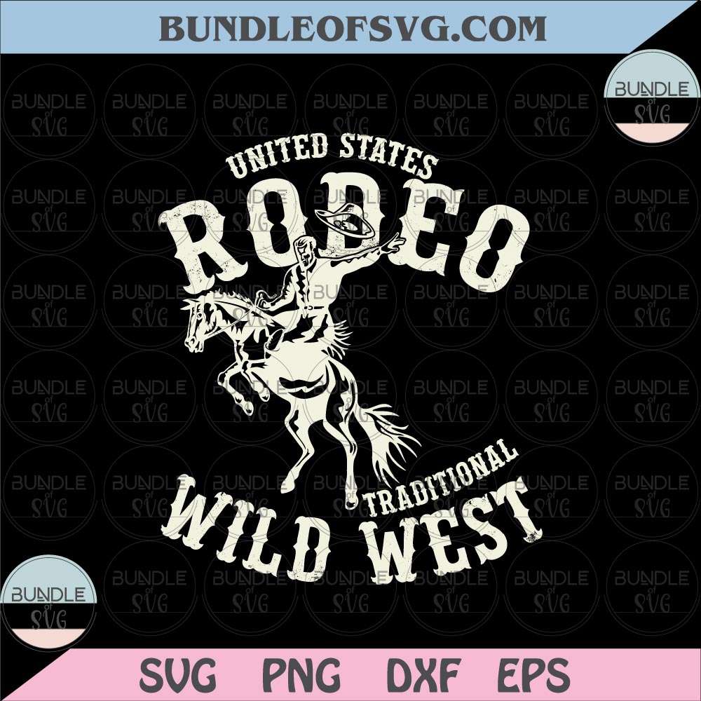 Cowboy United States Rodeo Traditional Wild West svg png dxf
