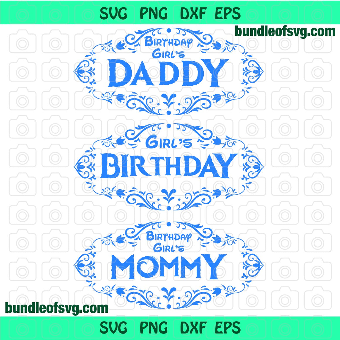 Frozen Mommy Daddy of the Birthday Girl SVG Frozen Frame Shirt Gift In