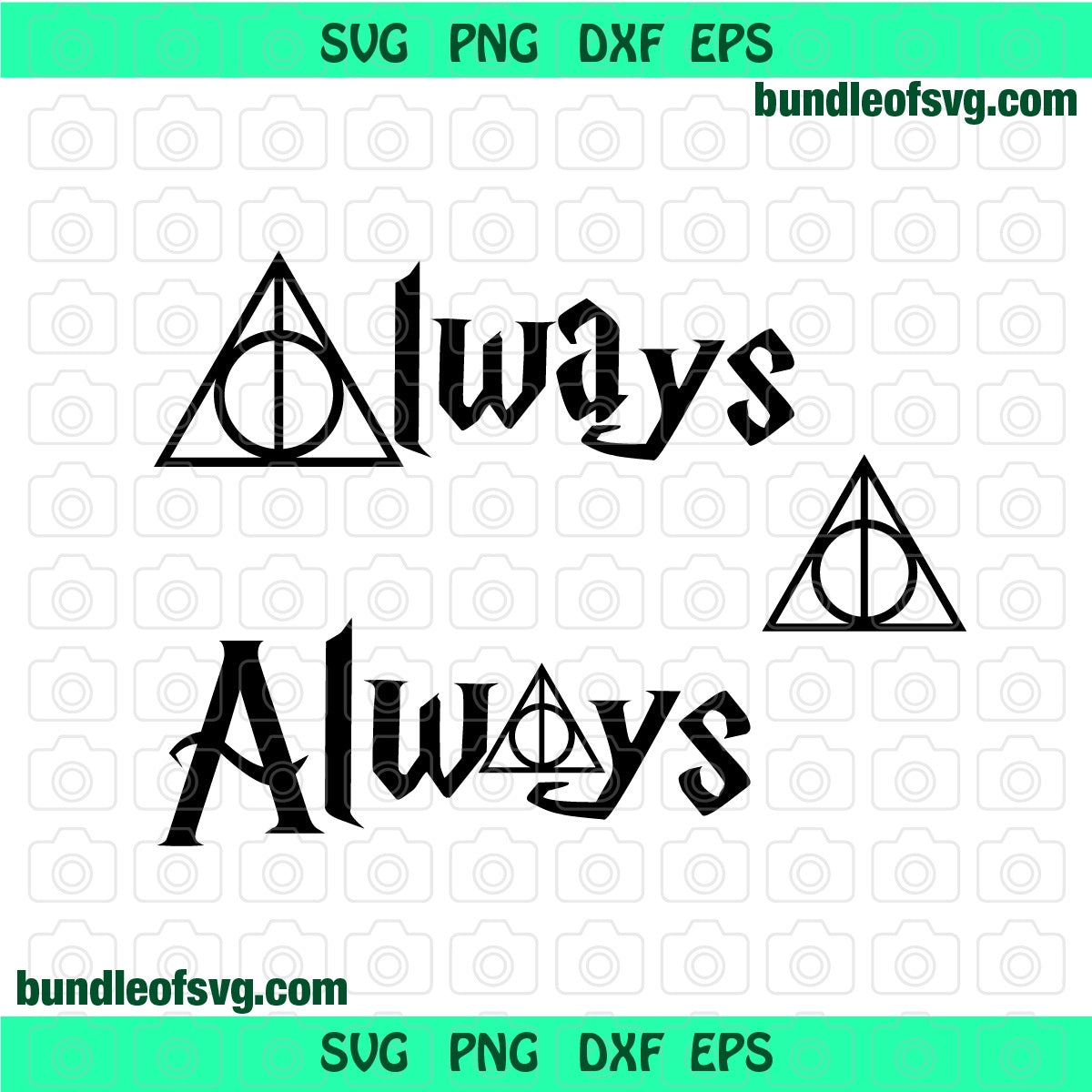Harry Potter Deathly Hallows SVG Always Deathly Hallows svg