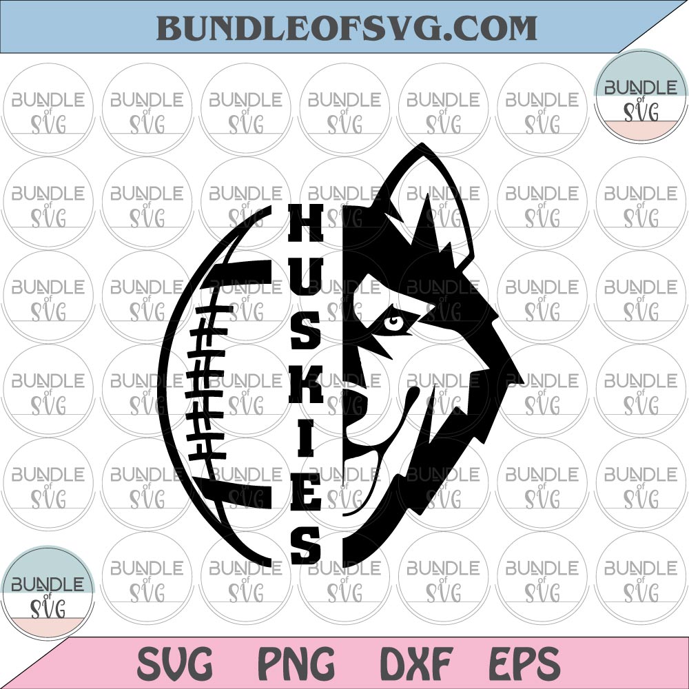 Football Huskies SVG Huskies Football svg Rugby Huskies svg png dxf