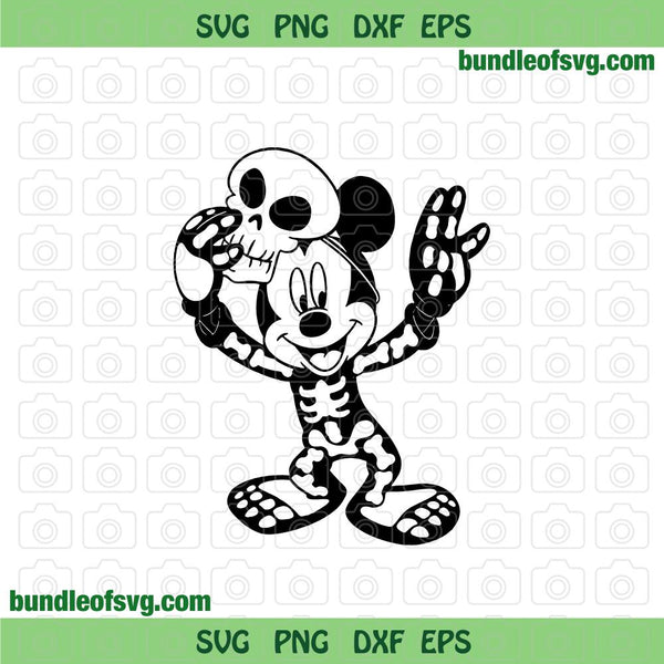 Mickey Skeleton svg Skeleton Mickey svg Disney Halloween Mickey svg