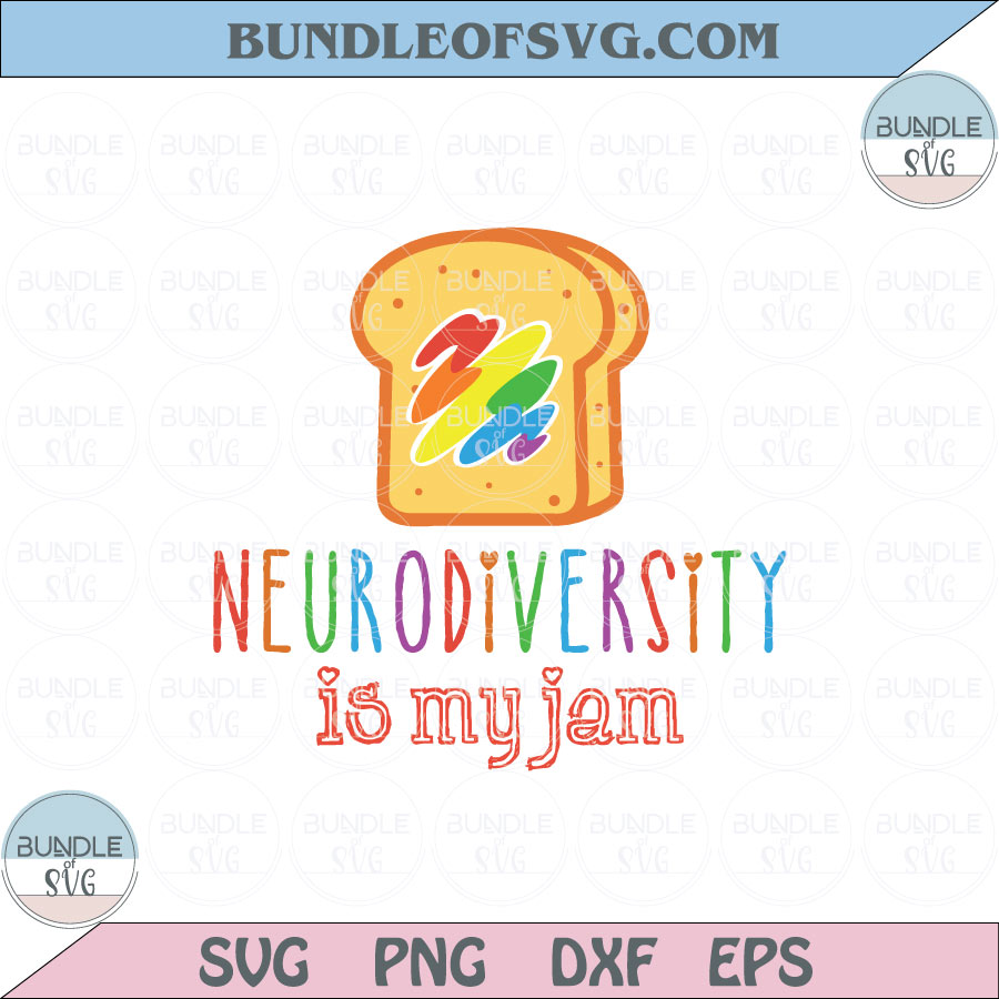 Neurodiversity is My Jam Svg Autism Adhd Neurodivergent Svg Png