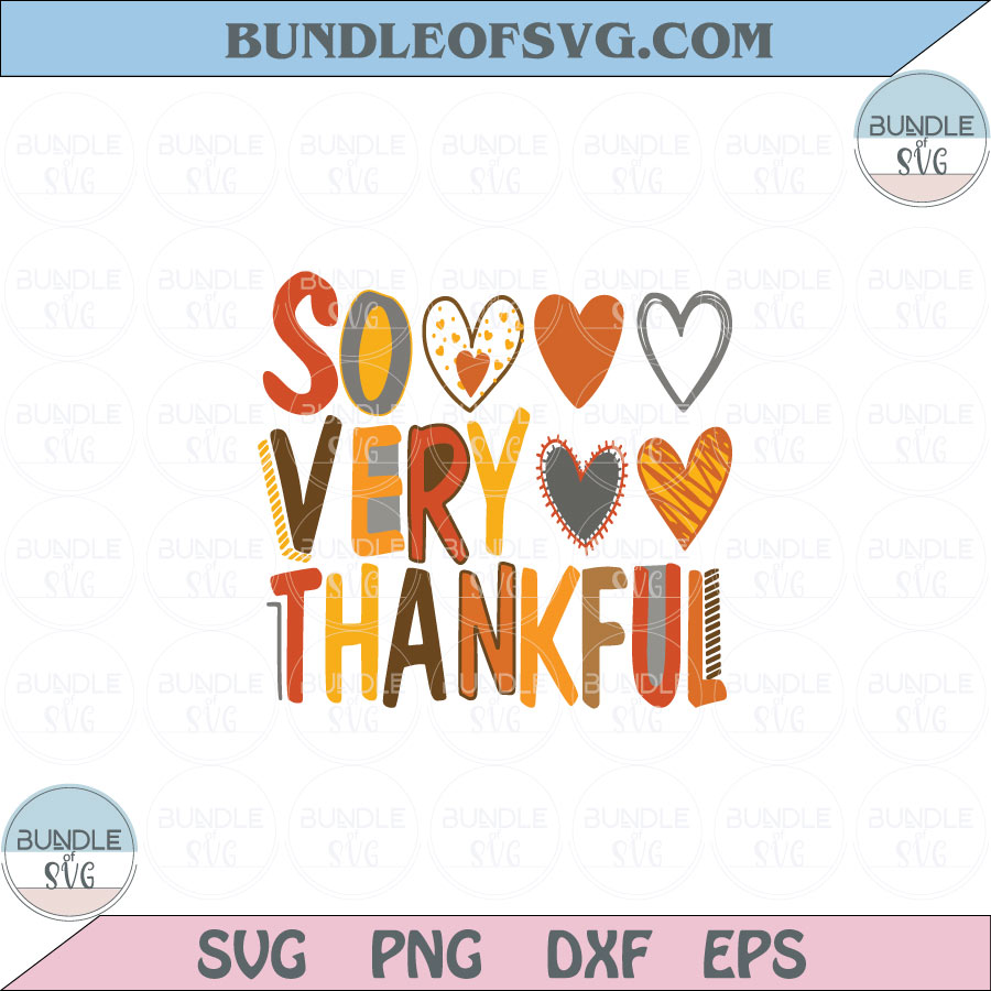So Very Thankful Svg Retro Thanksgiving Svg Thankful Png Sublimation