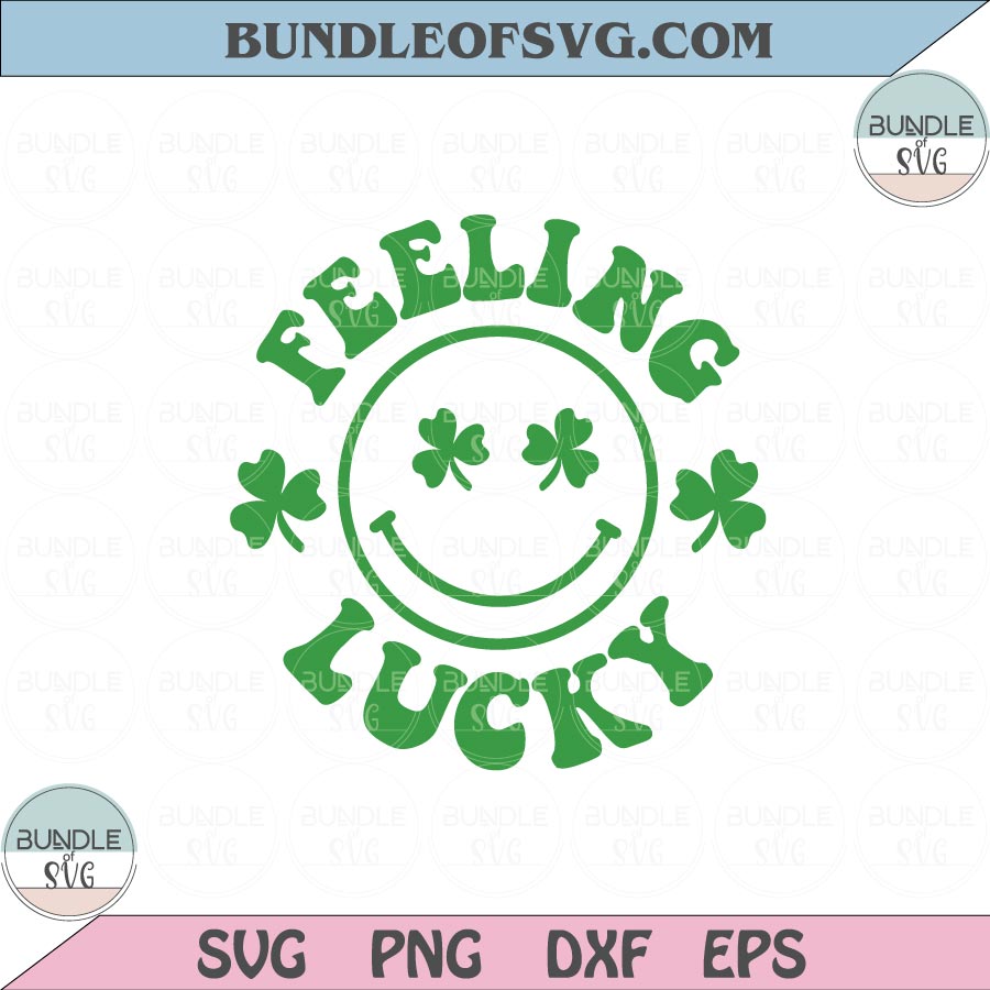 Smiley Feeling Lucky Svg Retro Feeling Lucky Smiley Svg Png Dxf