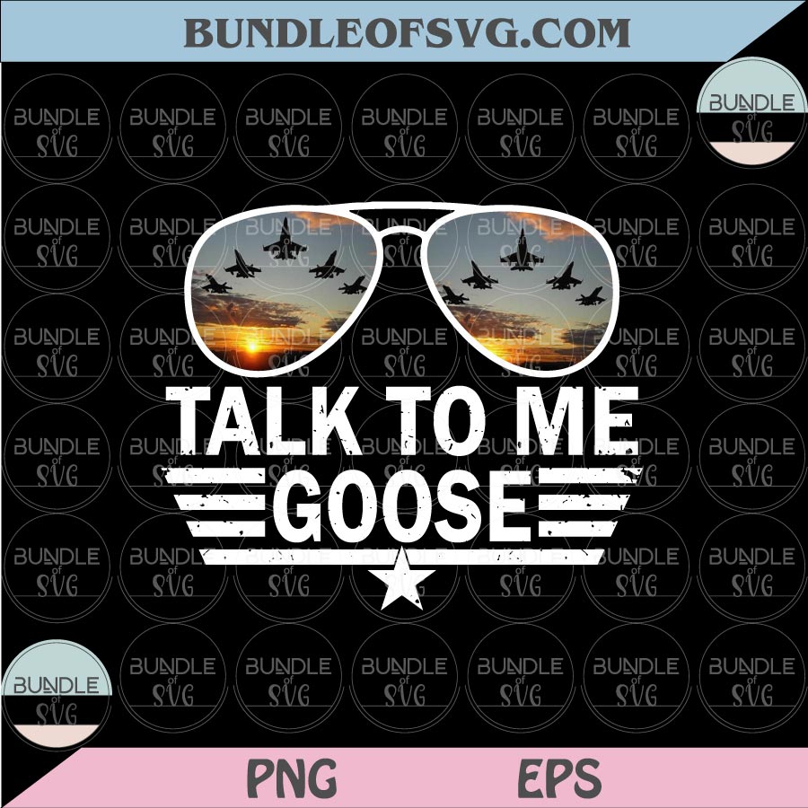 Talk to me goose Png Retro Top gun Aviator Sunglasses Png Sublimation