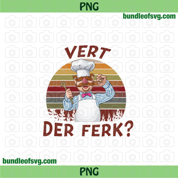 Vert Der Ferk Png Retro Sunset Vintage Swedish Chef Knife png
