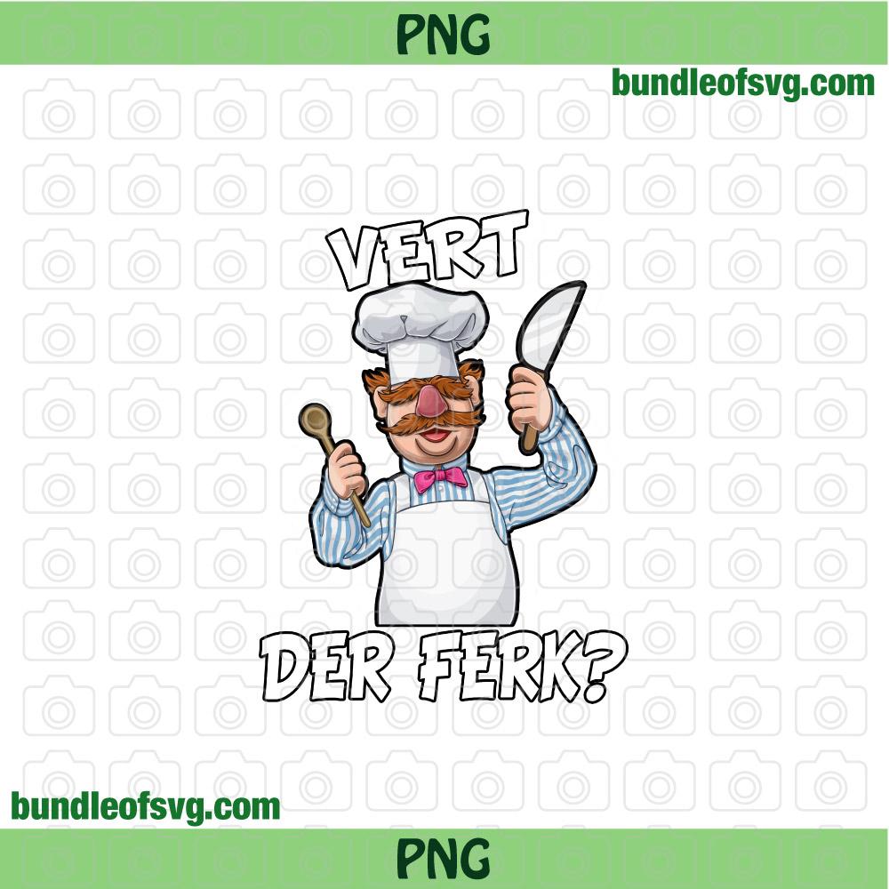 Vert Der Ferk Png Retro Sunset Vintage Swedish Chef Knife png